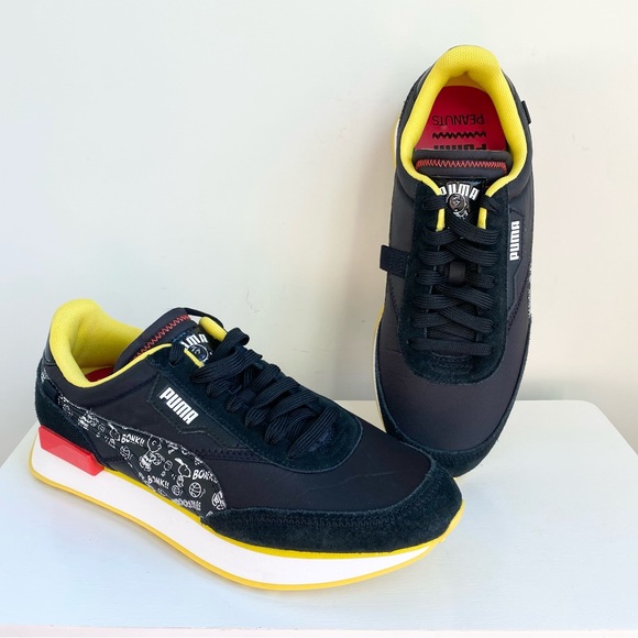 Puma | Shoes | New Puma X Peanuts Future Rider Sneakers 384830 Size 85 ...
